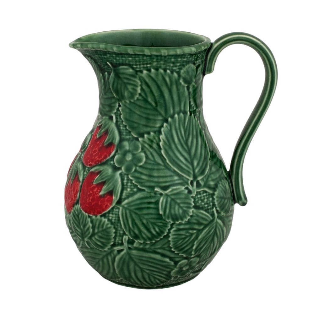 Bordallo Pinheiro Strawberry pitcher – ShopDecor