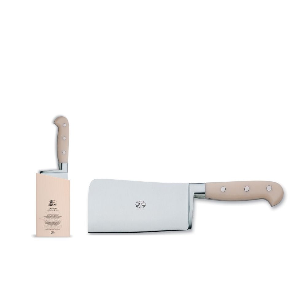 Coltellerie Berti Forgiati - Insieme bone cleaver 9904 cream