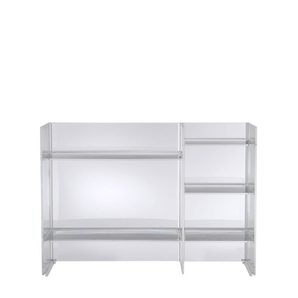 Kartell Sound-Rack by Laufen container with 5 shelves made of PMMA