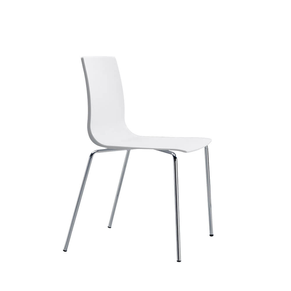 Scab Alice Chair with chromed legs and technopolymer seat