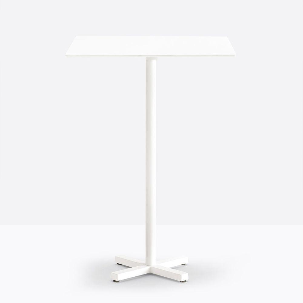 Pedrali Bold 4754 table H110cm with white laminate top 60x60cm outdoor