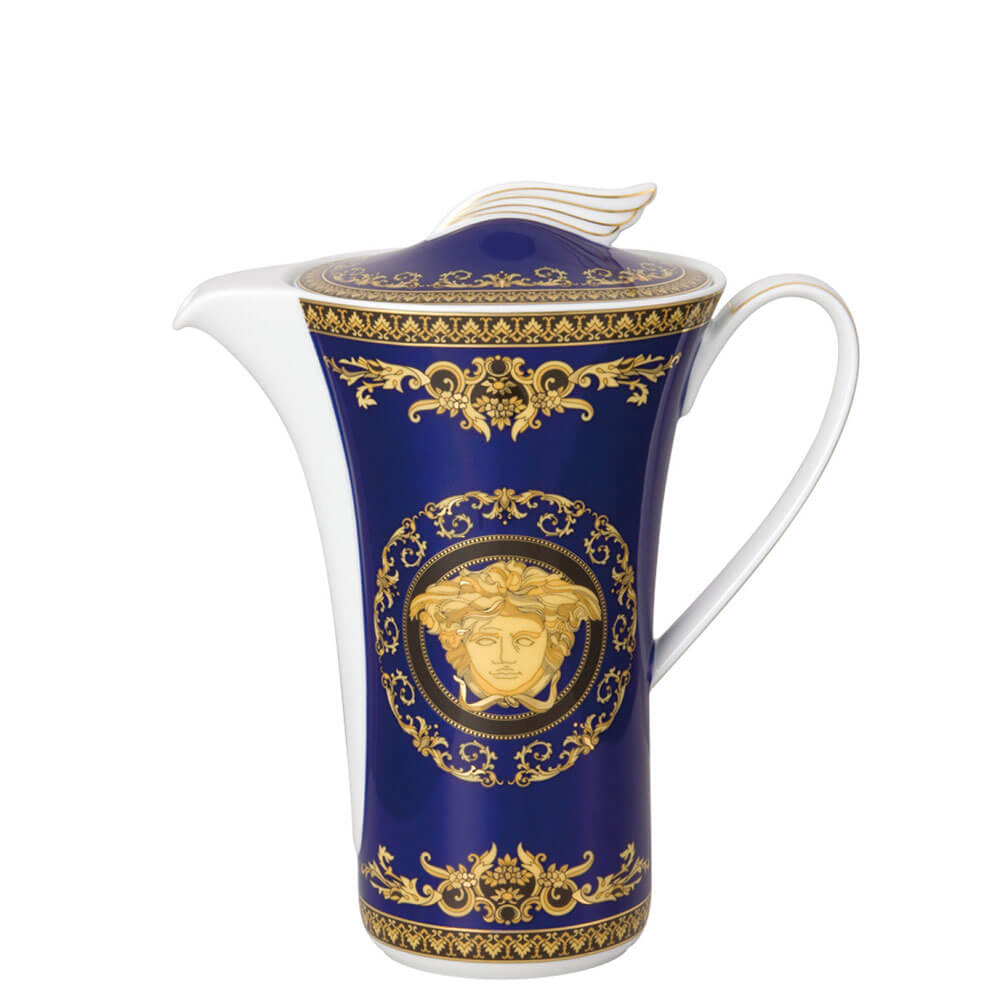 Versace meets Rosenthal Medusa Blue Coffee pot