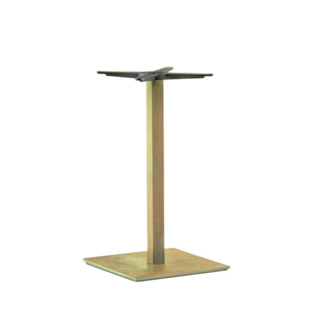 Pedrali Inox 4402 table base antique brass H.73 cm.
