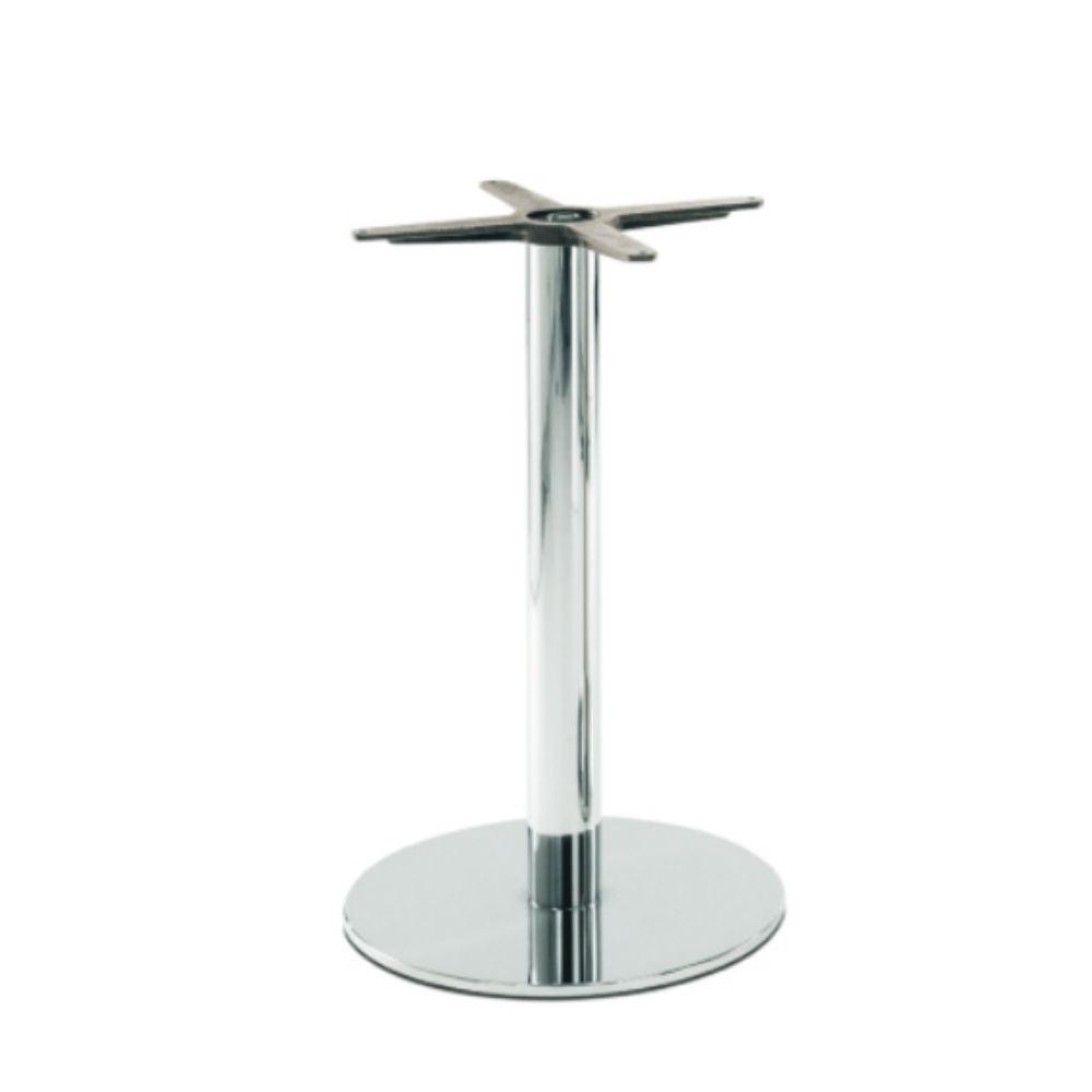 Base de table Pedrali Inox 4411 en acier poli H.73 cm.
