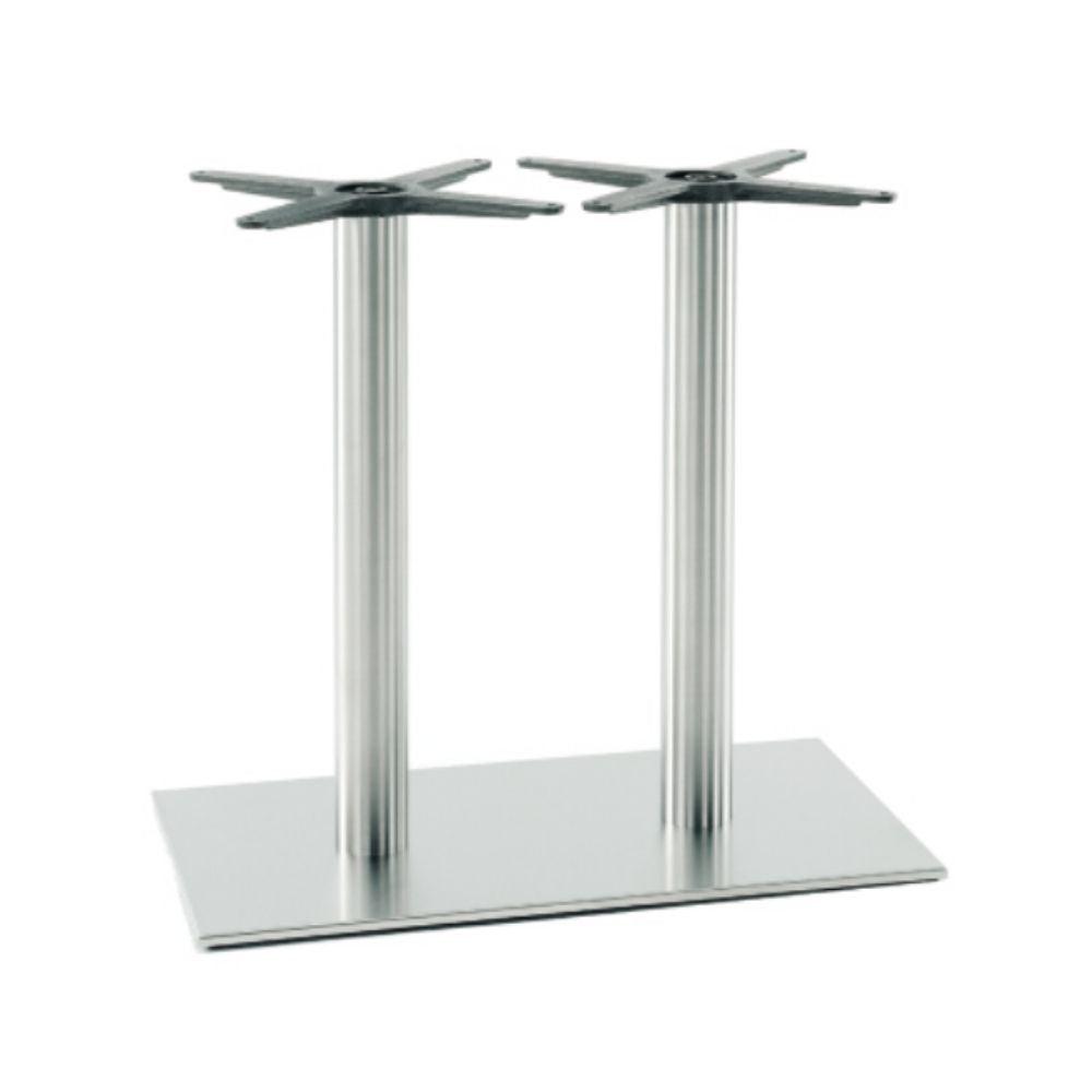 Pedrali Inox 4461 rectangular table base polished steel H.73 cm ...