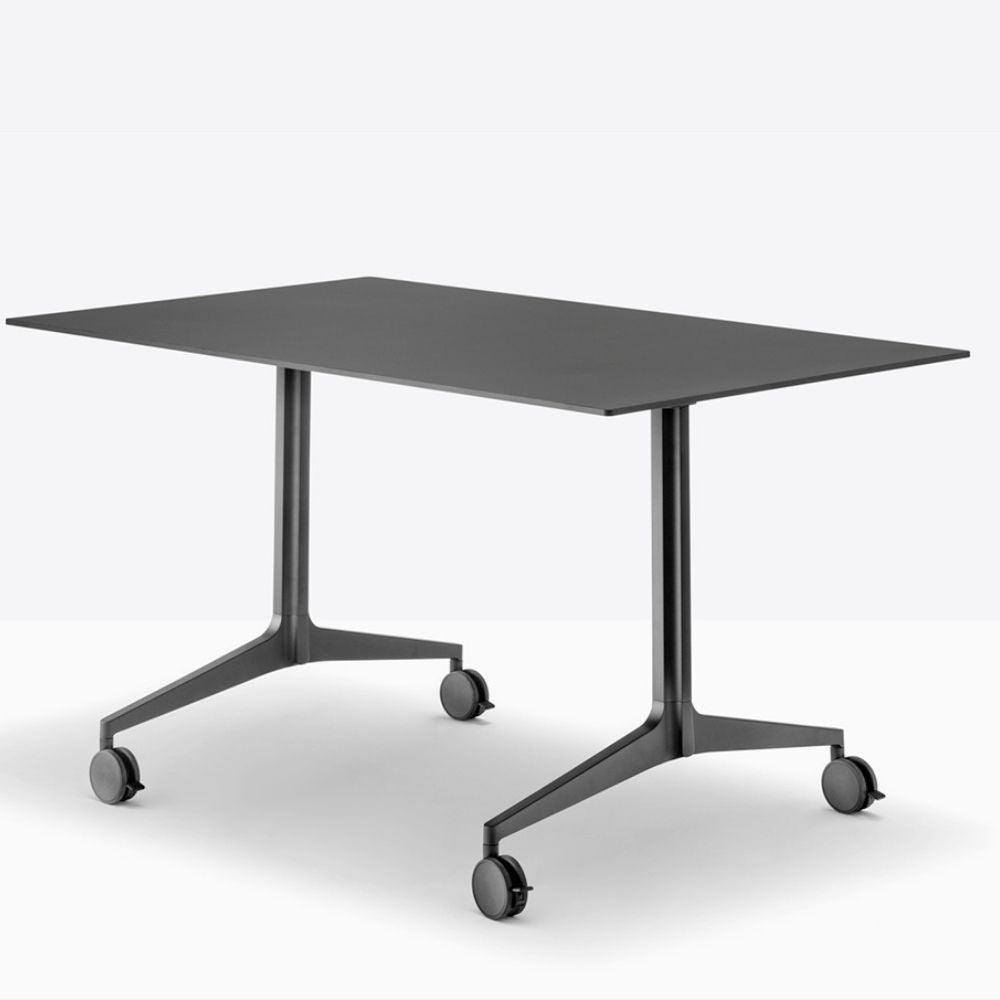 Pedrali Ypsilon Tilting TYT tilting table 129x79 cm. in solid laminate